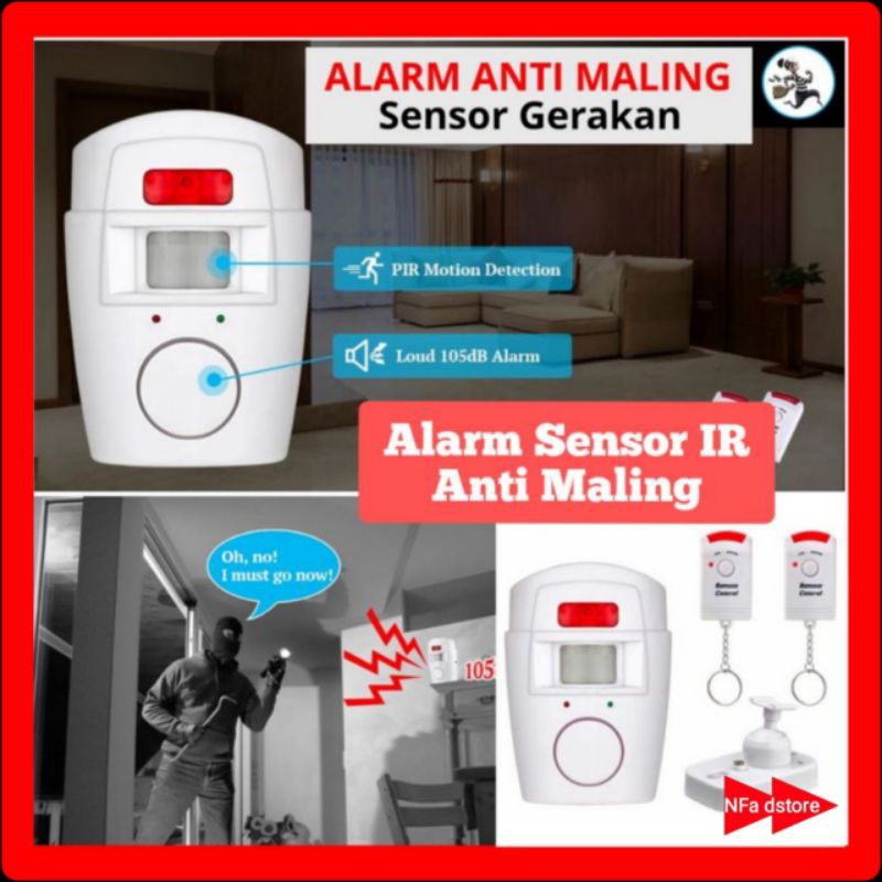 Jual Alarm Sensor Gerak / Alarm Pendeteksi Gerak / Alarm Infrared Anti ... Jual Alarm Sensor Gerak / Alarm Pendeteksi Gerak / Alarm Infrared Anti ...