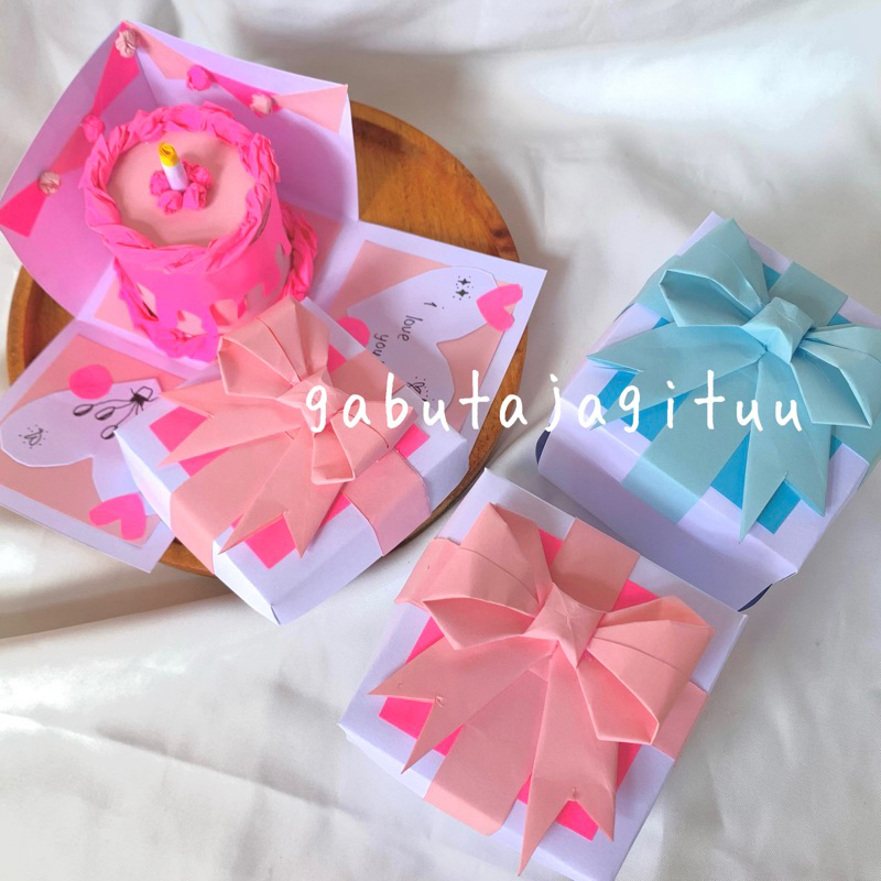 Jual KUE ULANG TAUN ORIGAMI+BOX MINI/baca caption | Shopee Indonesia