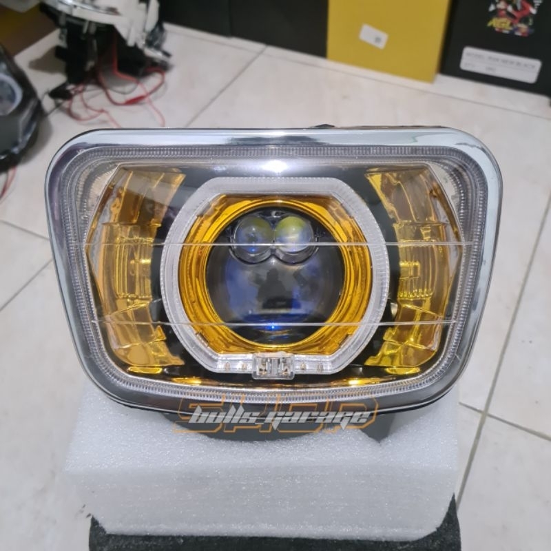 Jual Lampu Depan Biled RX KING oval BILED AES Turbo SE double laser 2,5 ...