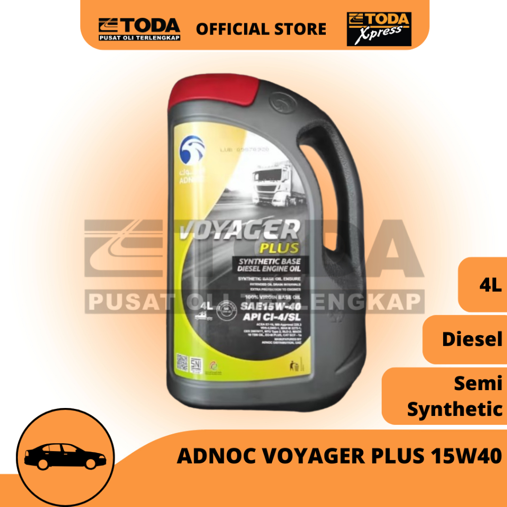 Jual Oli Adnoc Voyager Plus 15W40 CI-4/SL 4L Oli Mesin Mobil Diesel Original | Shopee Indonesia