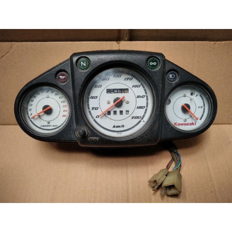 Jual Speedometer Speedo Ninja 250 Karbu 2011 2012 putih | Shopee Indonesia