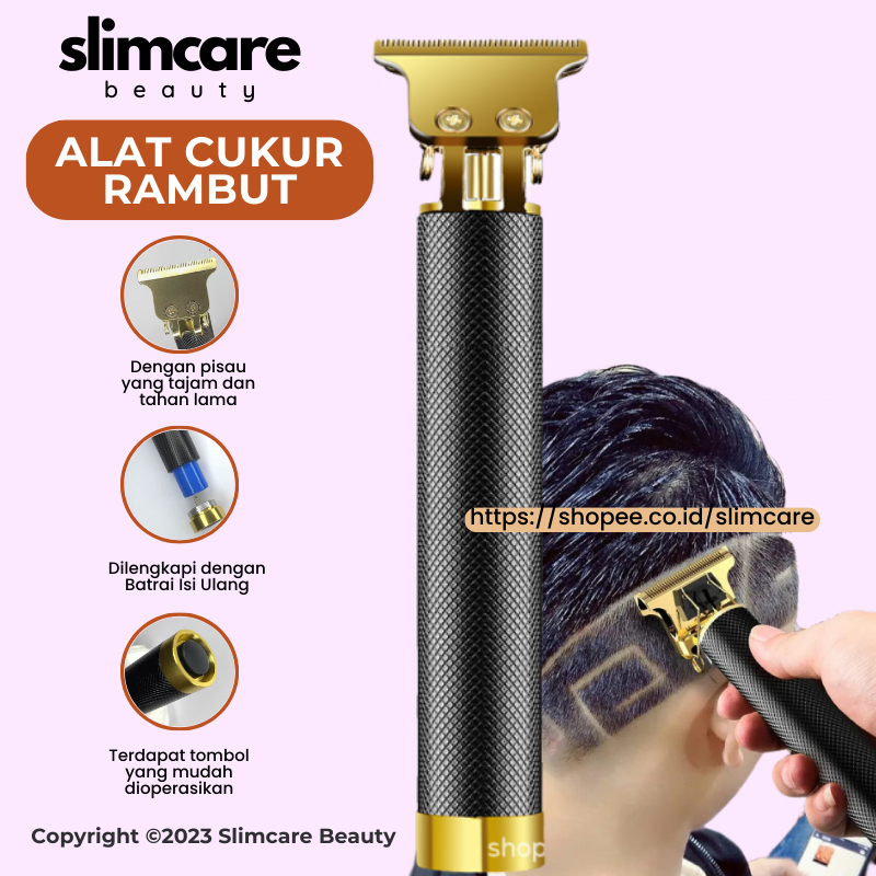 Jual Alat Cukur Rambut Hair Clipper Portable Tanpa Kabel Potong Jenggot ...