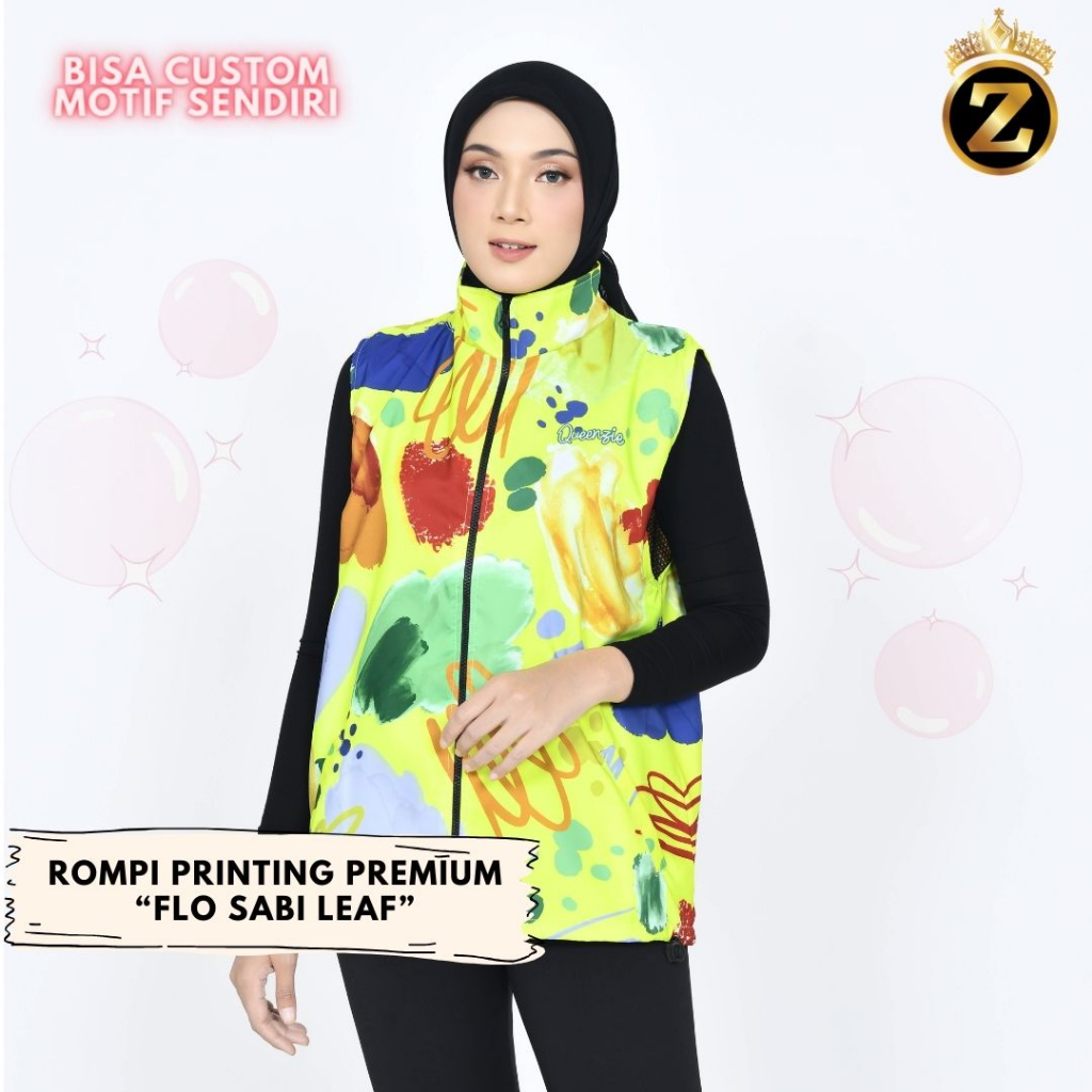 Jual Queenzie Sabi Leaf Rompi PRinting Premium Unisex Dewasa | Shopee Indonesia