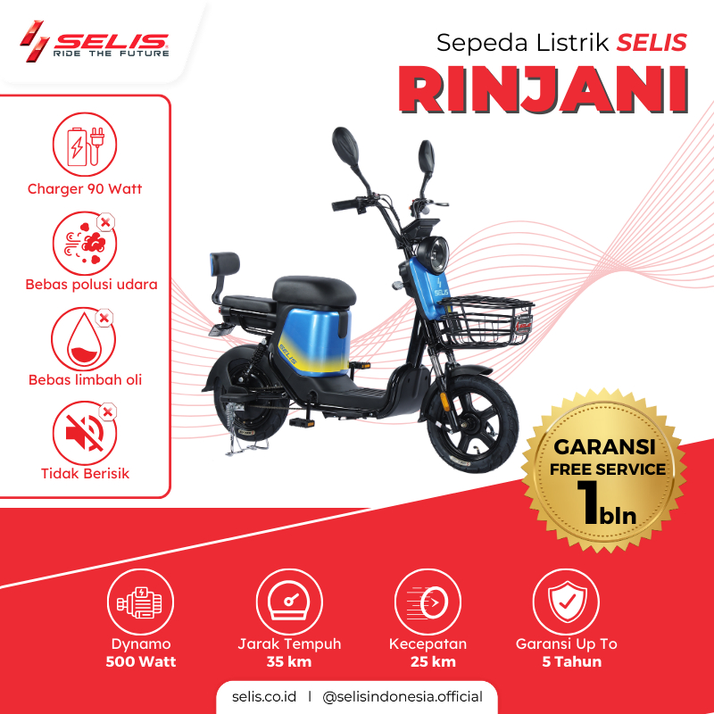 Jual SELIS - Emoped Sepeda listrik Rinjani | Shopee Indonesia