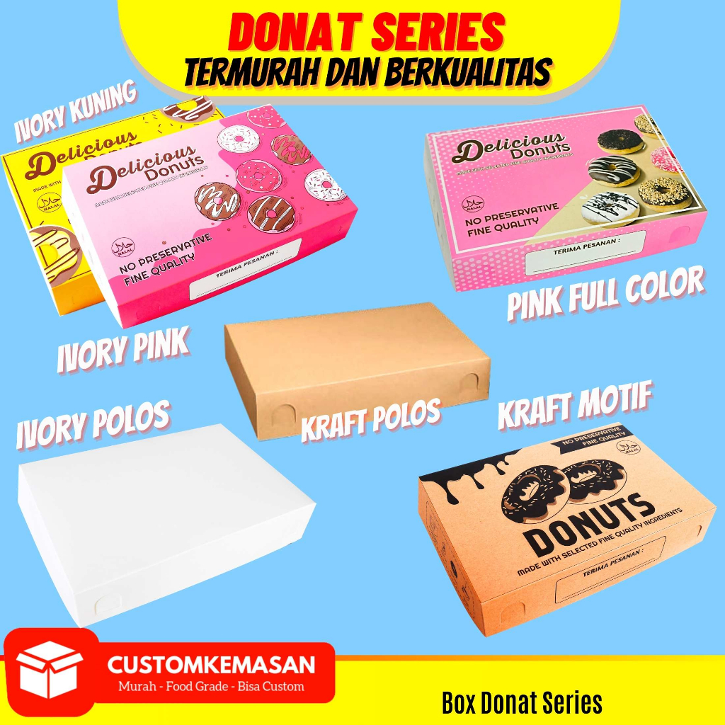 Jual Box Donat, Dus donat, Kotak Donat, Kemasan Donat, Tempat donat ...
