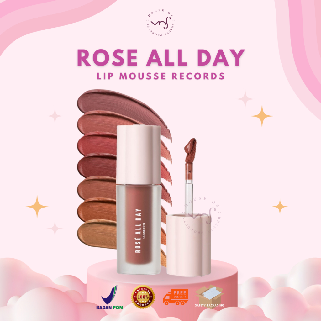 Jual ROSE ALL DAY Lip Mousse Records | Shopee Indonesia