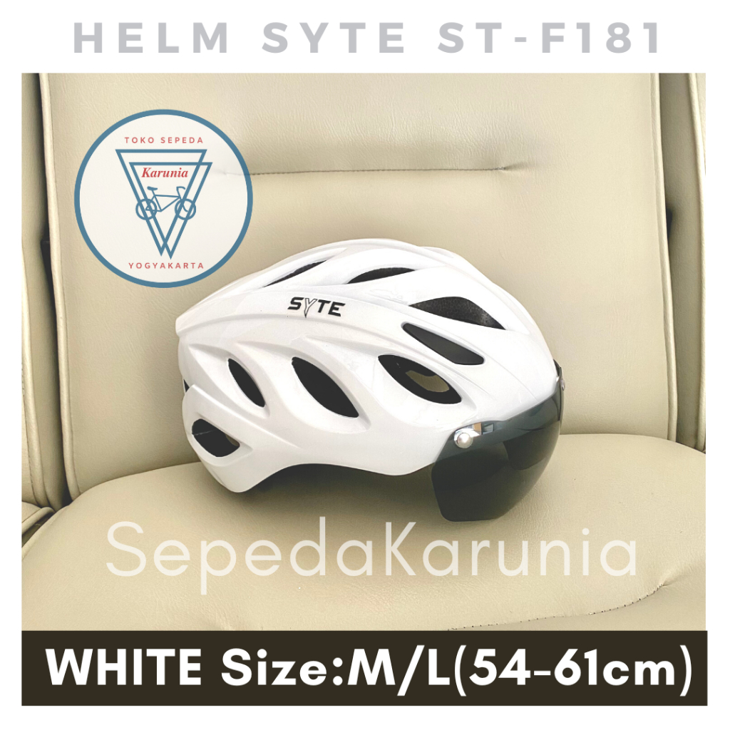 Jual Helm Sepeda Syte ST-F181 LED Dengan Kacamata Magnetic Anti UV by ...