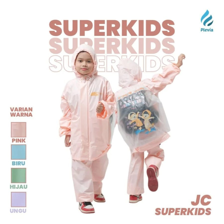 Jual Jas Hujan Anak Remaja Plevia Superkids 130 / Jas hujan anak remaja ...