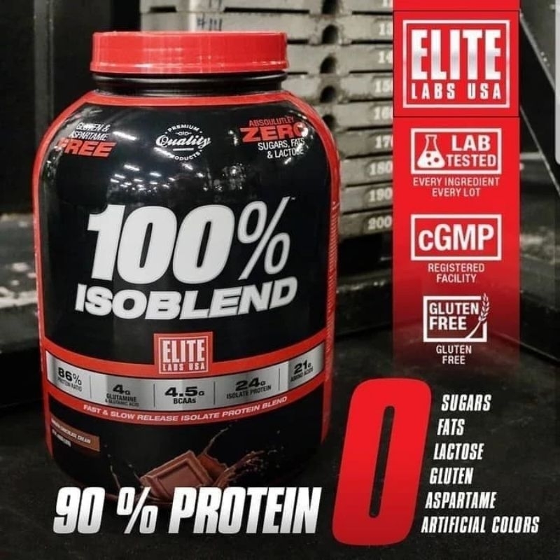 Jual Elitelabs 100% Isoblend 4Lbs Whey Protein Iso Blend 100 Elite Labs ...