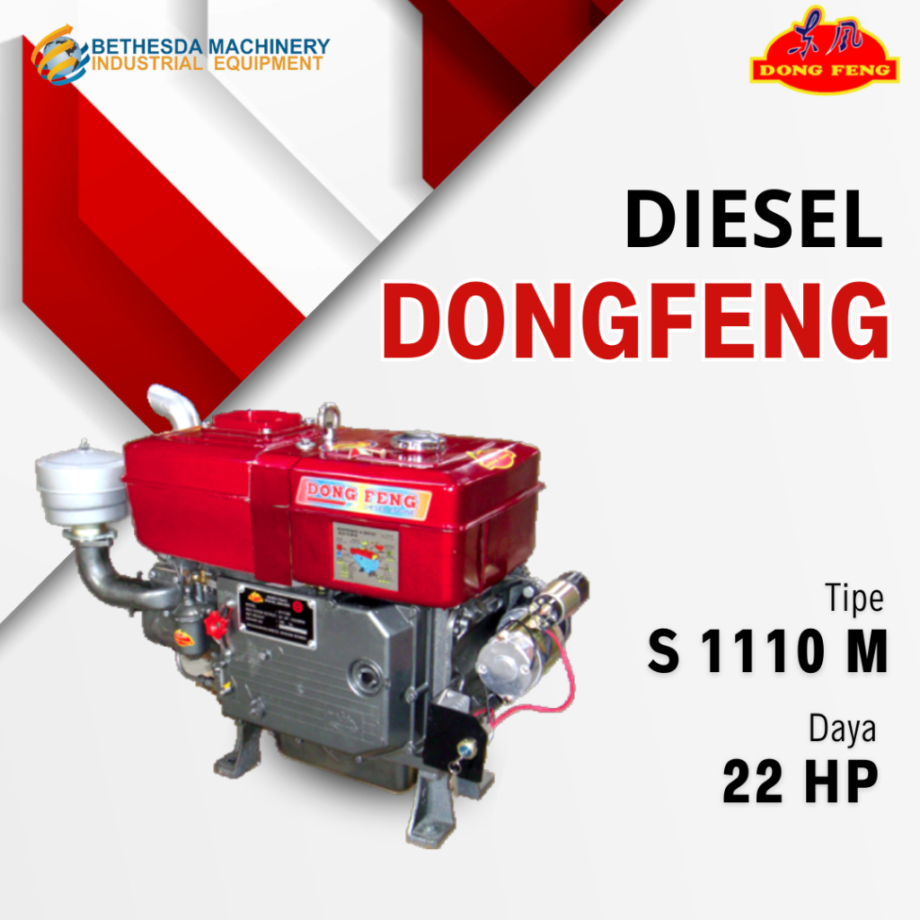 Jual Mesin Diesel 22 HP Penggerak Solar 22 PK Stater Dongfeng S 1110 M | Shopee Indonesia
