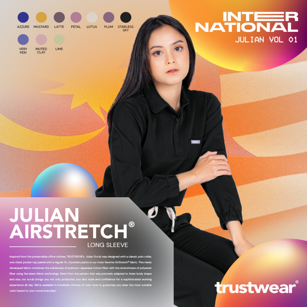 Jual [Scrubs Julian] Doctor's Scrub/Set Baju Celana Jaga OKA OK Perawat ...