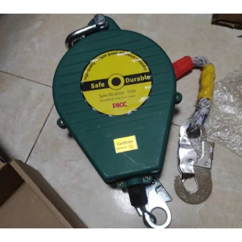 Jual Fall arrester retractable lifeline 150kg/10 meter hook kecil ...