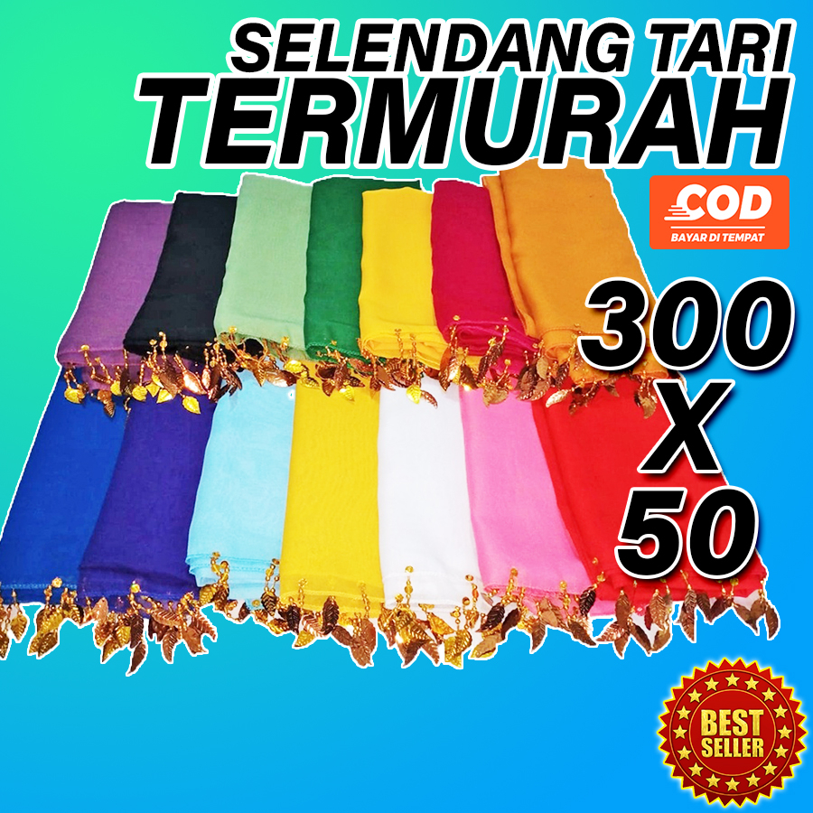 Jual Sampur Tari Dewasa Panjang 3 Meter Lebar 50 cm Selendang Tari ...