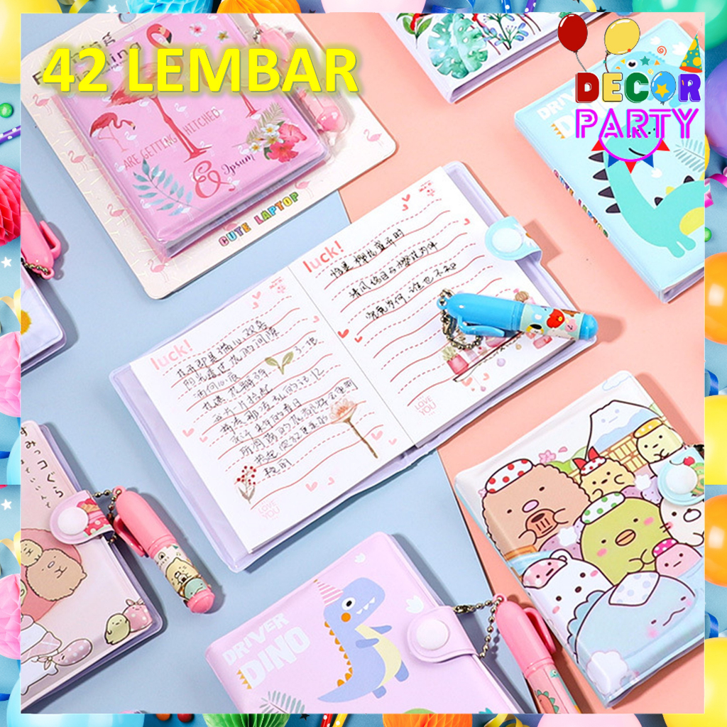 Jual DP Set Mini Note Book 42Lembar Notes Karakter Unicorn Free Pena ...