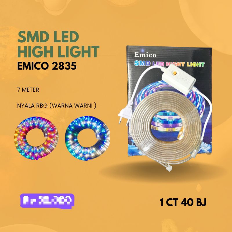Jual Lampu LED Selang Emico | Lampu LED Strip Emico | Emico 2835 ...
