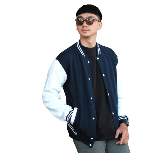 Jual Jaket Varsity Basic || Jaket Baseball Polos || College Jacket ...