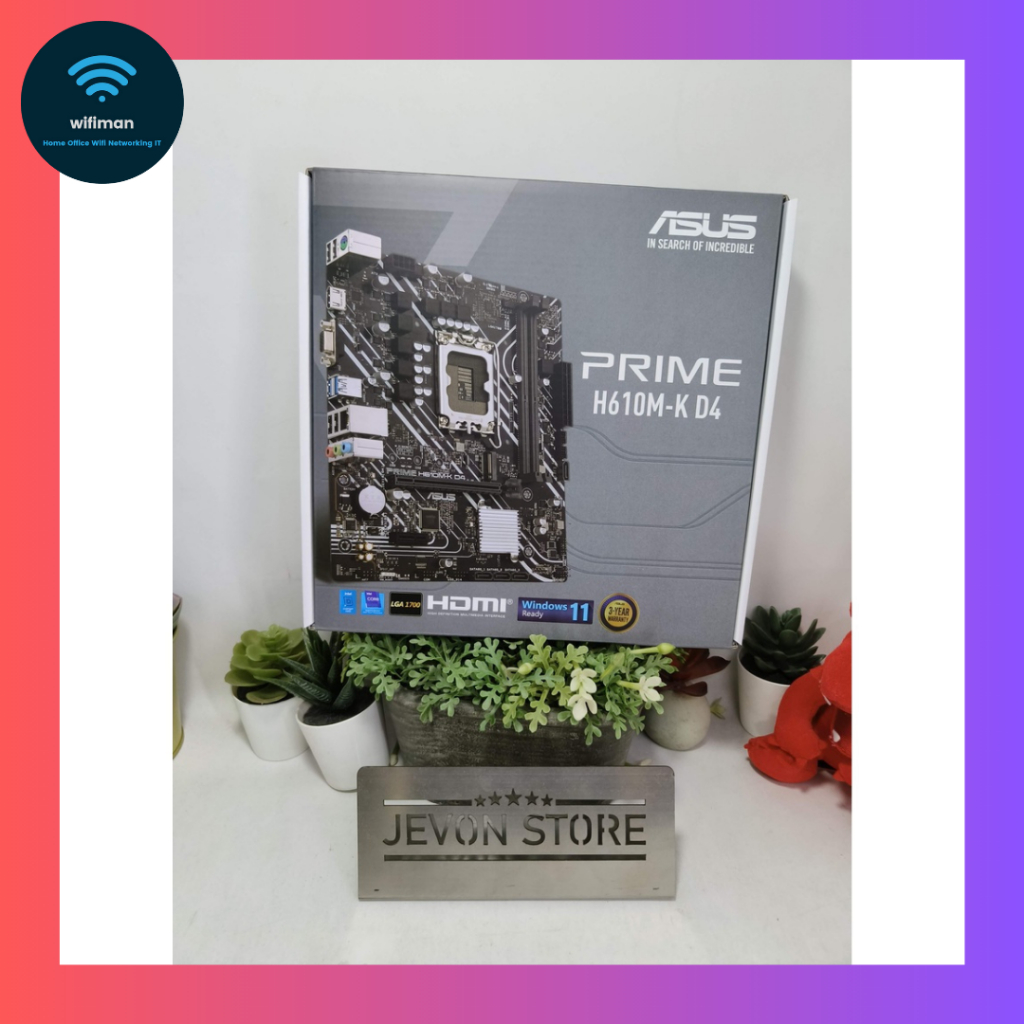 Jual Asus Prime H610M-K D4 DDR4 Intel LGA 1700 Gen 12 Motherboard mATX H610 | Shopee Indonesia