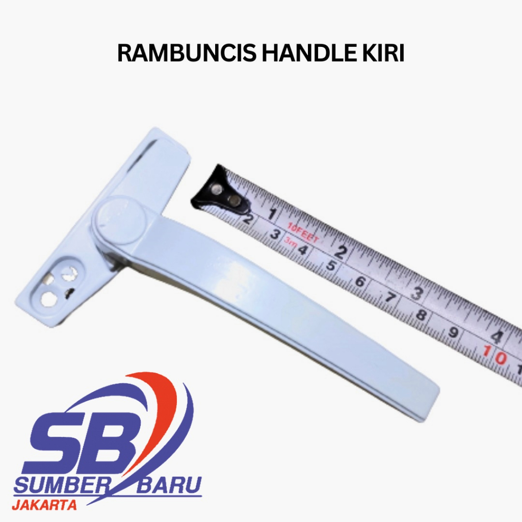 Jual KUNCI JENDELA 4 LUBANG RAMBUNCIS ALUMINIUM 428 HANDLE JENDELA KIRI ...