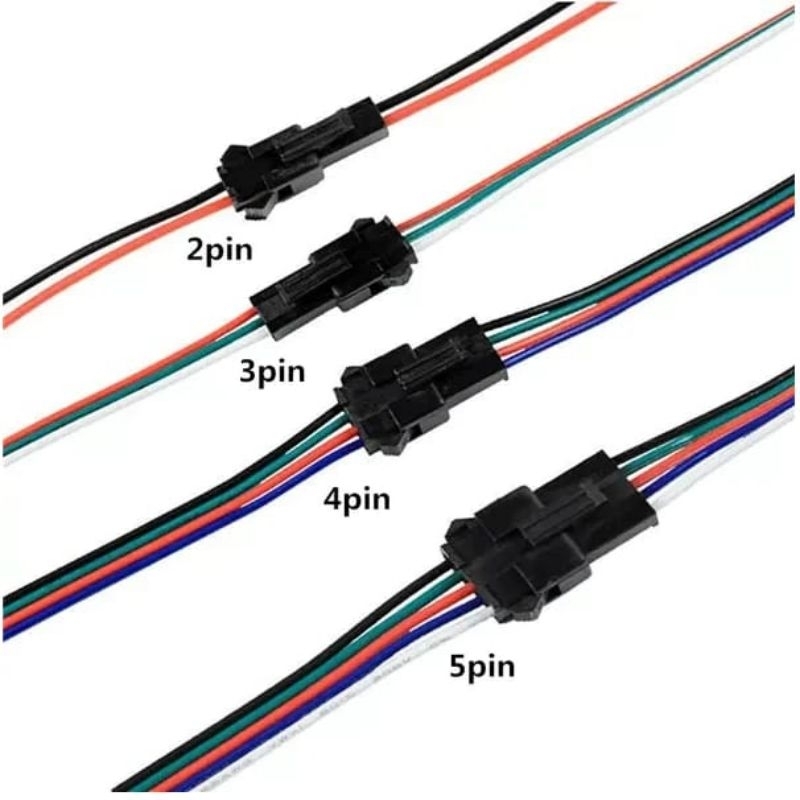 Jual KSP JST Soket Kabel Terminal 1 set 2p 3p 4p 5p Male Female 2.54mm | Shopee Indonesia