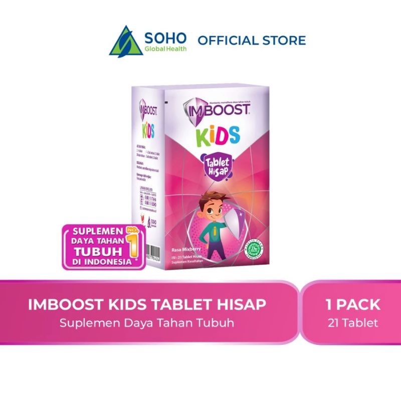 Jual IMBOOST KIDS TABLET HISAP RASA MIXBERRY | Shopee Indonesia