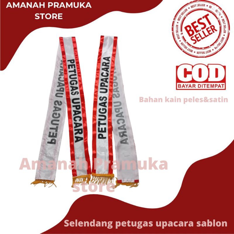 Jual Selendang upacara /selendang petugas upacara sablon(kodian isi ...