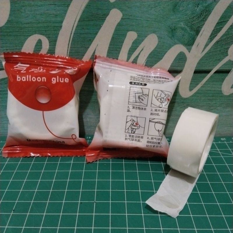 Jual lem balon perekat balon Ballon glue 1Roll(100 titik lem) | Shopee ...