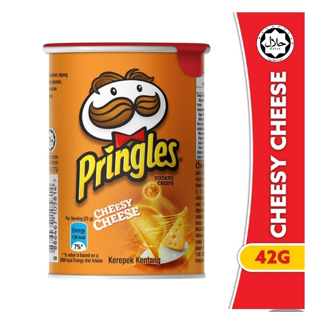 Jual Pringles potato crisps cheesy cheese 42 gr | Shopee Indonesia