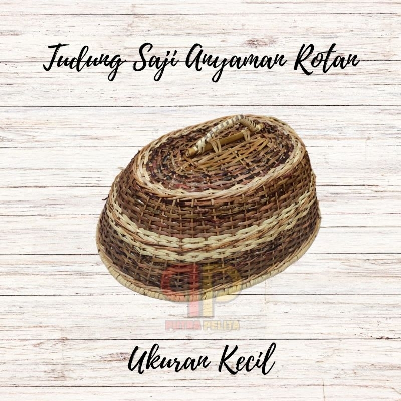 Jual TUDUNG SAJI ANYAMAN KULIT ROTAN ASLI UKURAN KECIL | Shopee Indonesia