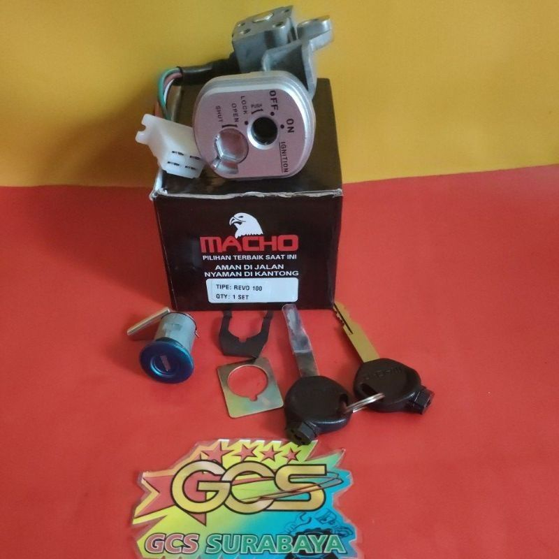 Jual kunci kontak assy,kunci kontak set Revo 100,Revo lama,Revo old ...
