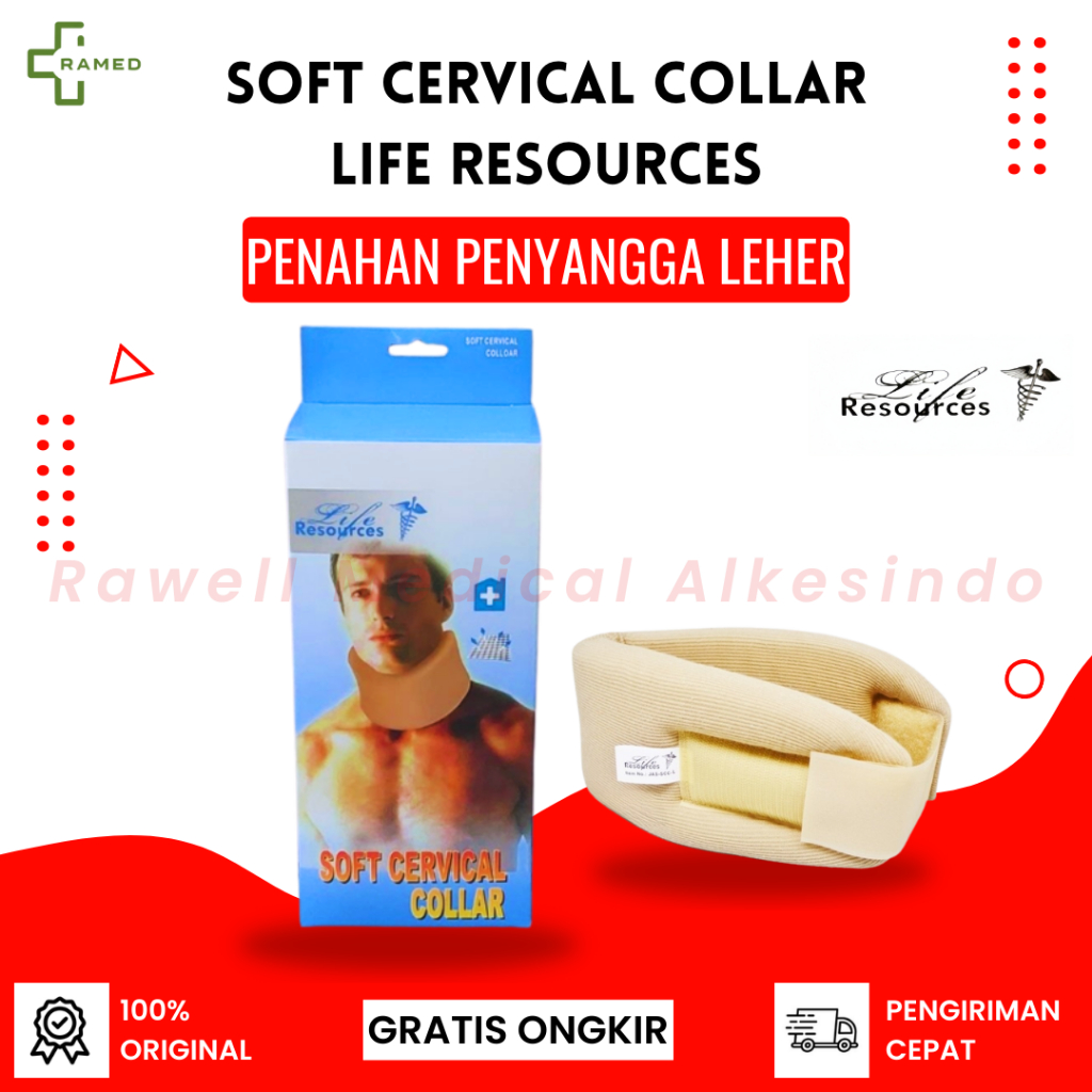 Jual Soft Cervical Collar Life Resources / Alat Penyangga Penahan Leher ...