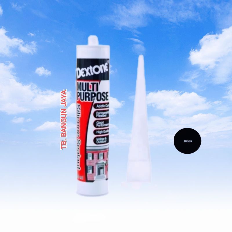 Jual Dextone Silicone Sealant / Multi purpose Black 300ml | Shopee Indonesia