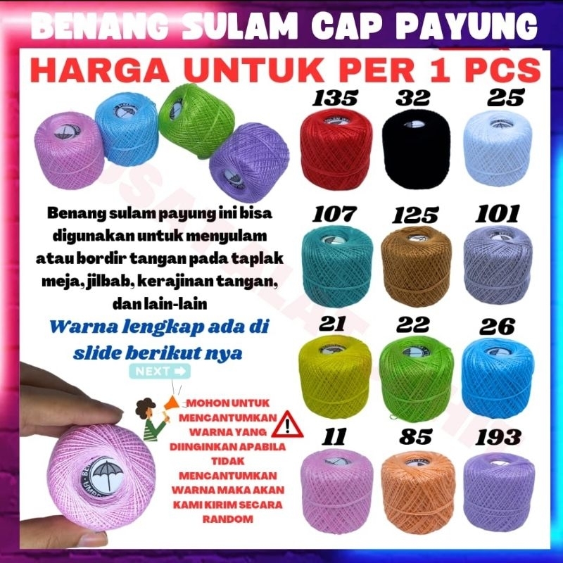 Jual BENANG RENDA MUTIARA PAREL PEARL YARN LOCAL CROSS STITCH KRISTIK ...