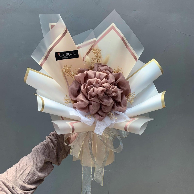Jual Bouquet Hijab l buket bunga kerudung lily tulip hadiah hampers ...