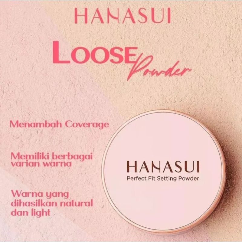 Jual Hanasui Perfect Fit Setting Powder/loose powder/bedak tabur 12g ...