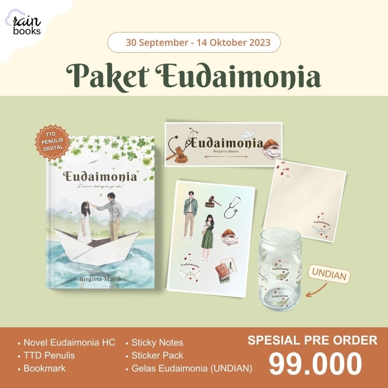 Jual Novel Eudaimonia - Birgitta Maria | Shopee Indonesia