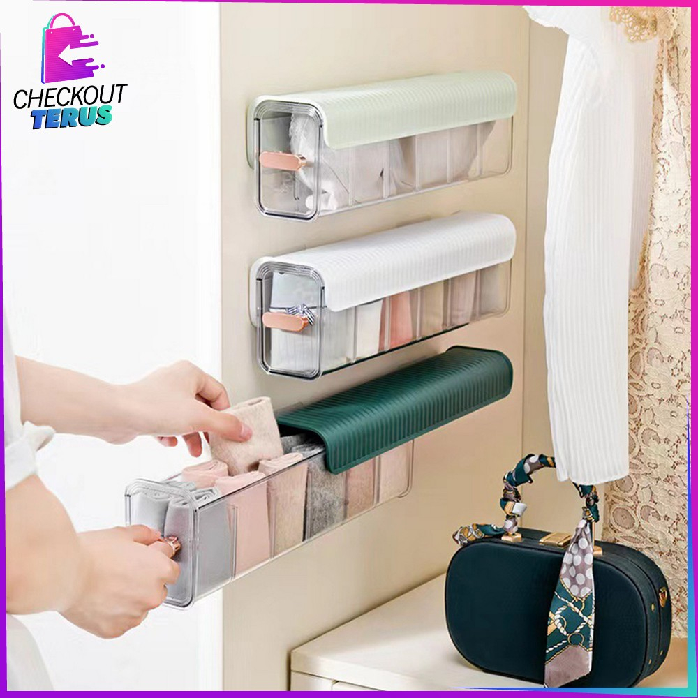 Jual CT C971 Kotak Penyimpanan Serbaguna Tempel Dinding Drawer ...