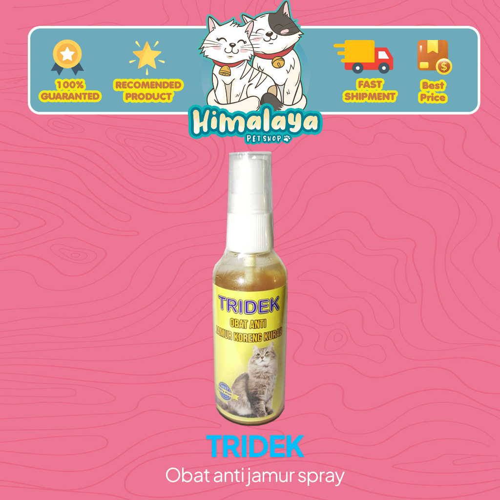 Jual Obat anti jamur dan koreng kucing TRIDEX Spray | Shopee Indonesia