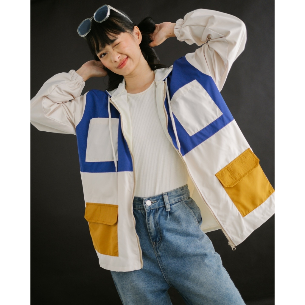 Jual Myrubylicious FLEDGER JACKET | ATASAN WANITA | JACKET PARASUT | Shopee Indonesia