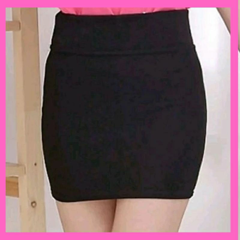 Jual Rok Pendek Span Mini Skirt Sepan Polos Kerja kantoran Wanita ...