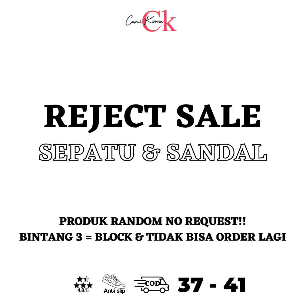 Jual CaniKorea Barang Reject Sale Sepatu & Sandal Reject | Shopee Indonesia