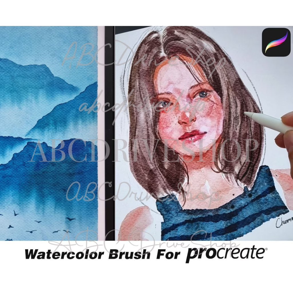 Jual Procreate Brush - Watercolor Painting Brushes for Procreate ...