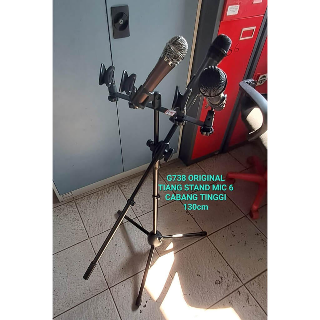 Jual G738 ORIGINAL TIANG STAND MIC 6 CABANG TINGGI 130 CM MIK MIK ...