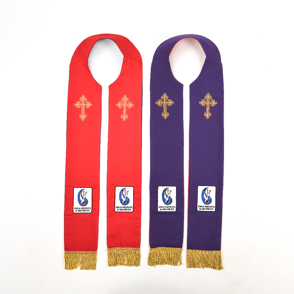 Jual Miracle - Stola Gereja - Bolak-balik Merah Ungu - Jos Miracle ...