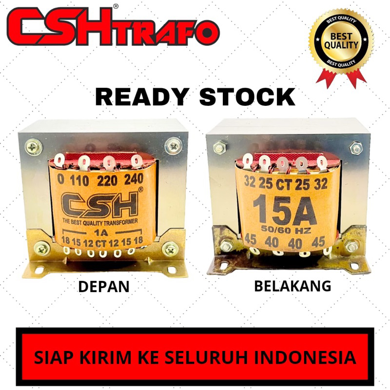 Jual Trafo Kotak CSH Best Quality 100% Tembaga Murni 15A CT 45V (trafo kecil) | Shopee Indonesia