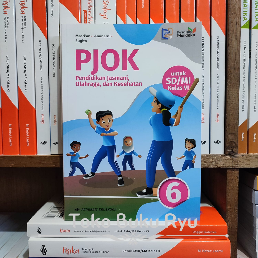 Jual Buku PJOK Kelas 6 SD Kurikulum Merdeka Erlangga | Shopee Indonesia