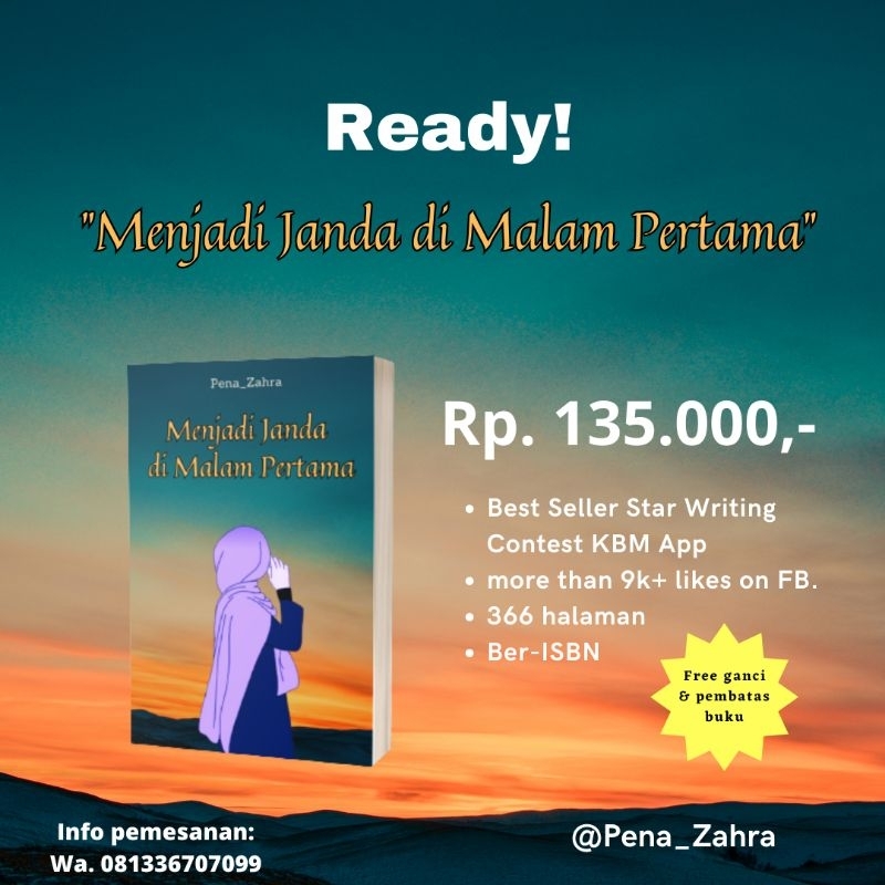 Jual Novel Menjadi Janda di Malam Pertama - Pena Zahra | Shopee Indonesia
