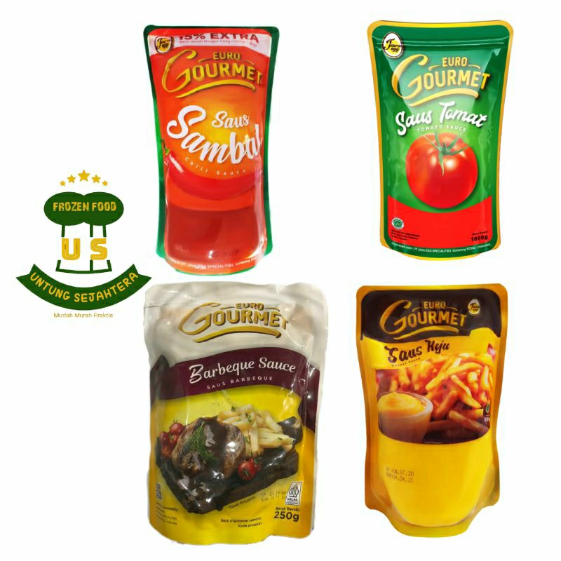 Jual Euro Gourmet Saus Euro Gourmet Saus Sambal Saus Tomat Saus Bbq ...