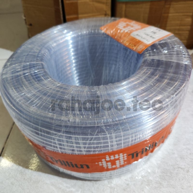 Jual Selang Air Transparan 1/4" Roll Panjang 100 Meter Bening 1/4 Inch ...