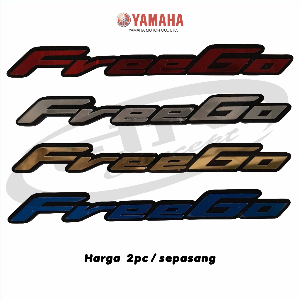 Jual Emblem Yamaha FreeGo Timbul Logo Motor 3D Akrilik Variasi bukan ...
