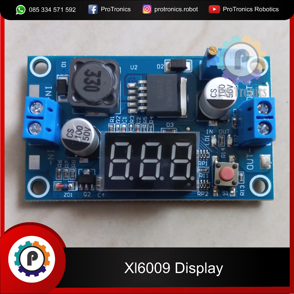 Jual XL6009 Display Step up dc to dc converter led voltmeter 3-32v to 5-35v | Shopee Indonesia